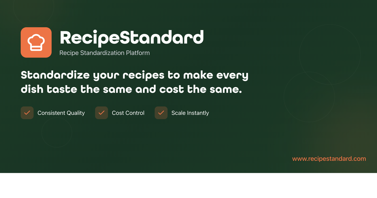 Recipe Standardization Platform - Standardize Recipes Across Your ...